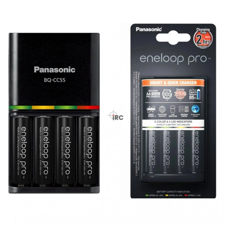 Ładowarka Panasonic Eneloop Pro 4x Aku R6 2500mah